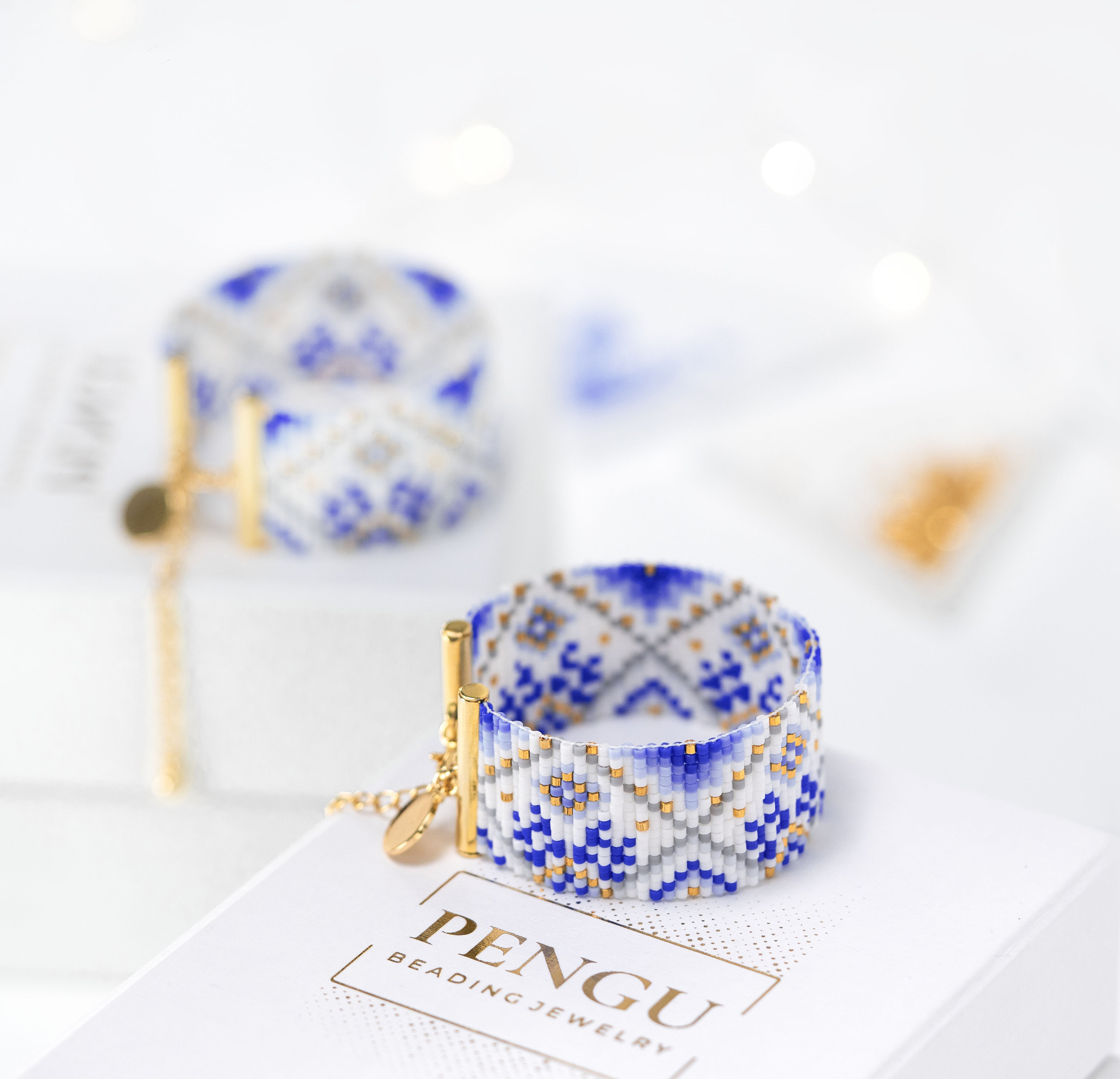 Beaded CAROLINA Collection- Miyuki Beading PDF Patterns: 3 Loom ...