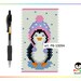 Beaded Winter Penguin Pen Wrap for Pilot G2 Even Count Peyote - Miyuki ...