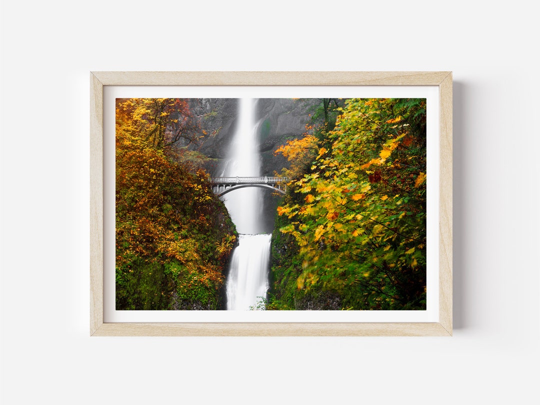 Multnomah Falls in Oregon Natural Waterfall Digital Download ...