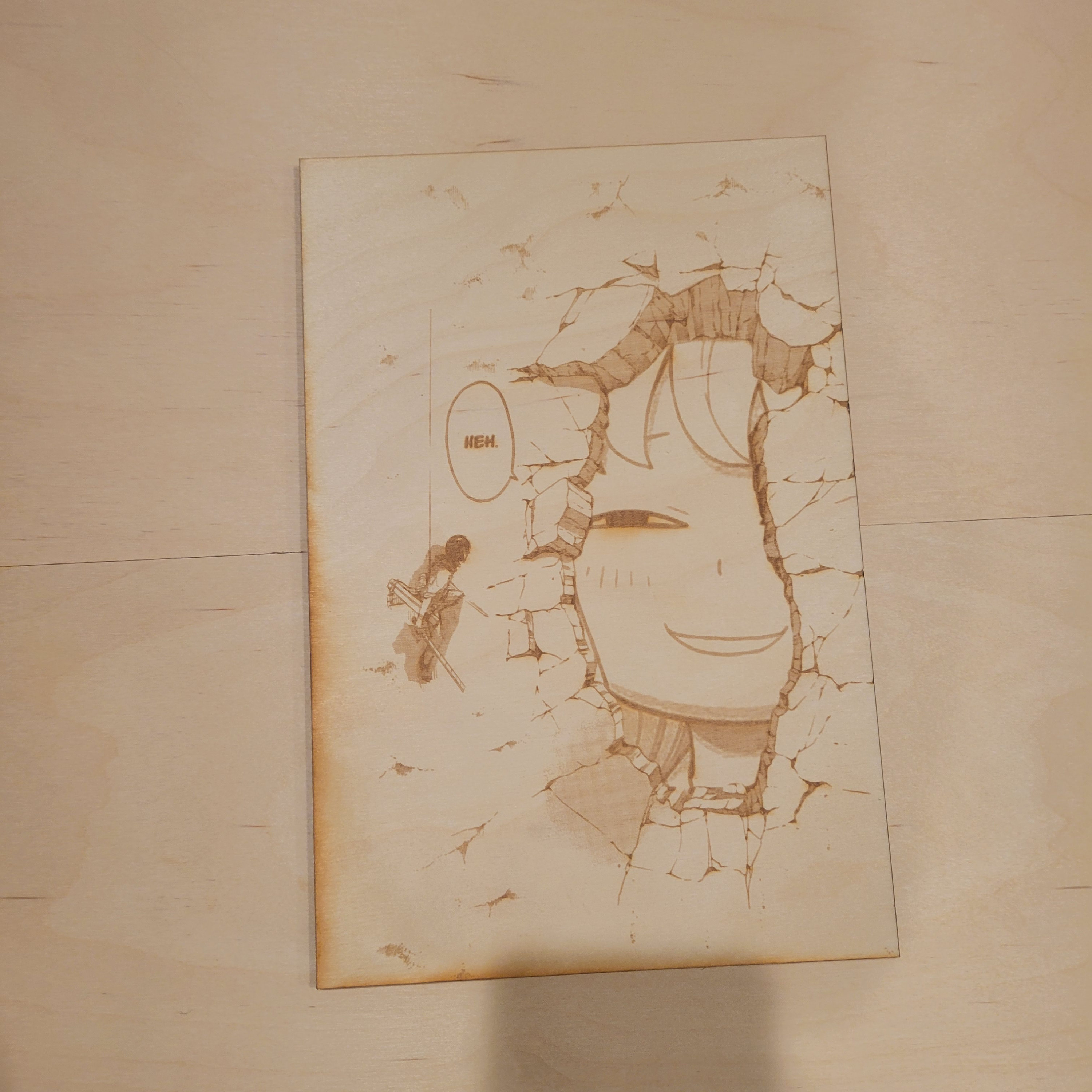 Custom Wooden Manga Panel Print - Etsy