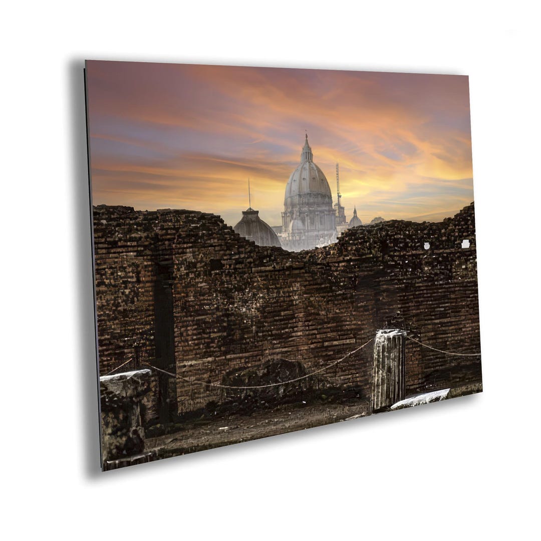 Rome Sunset, Vatican St. Peter's Basilica Italy, Palatine Hill Wall Art ...