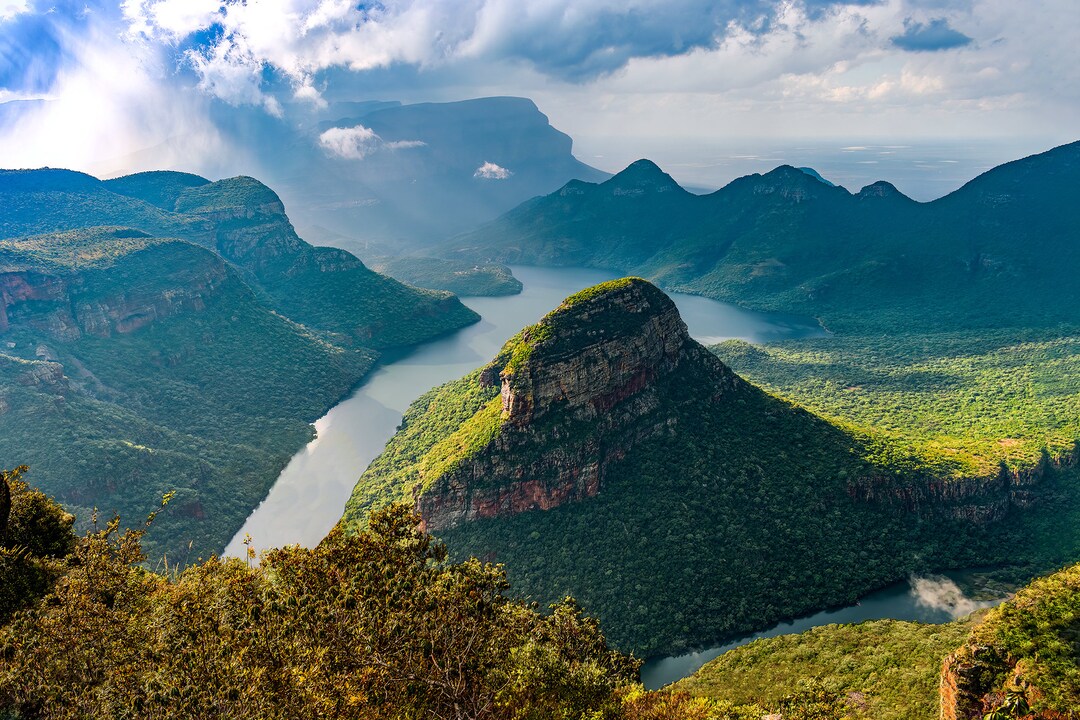 Blyde River Canyon SA, Mountain Gorge Like Horseshoe Bend, Wall Art ...