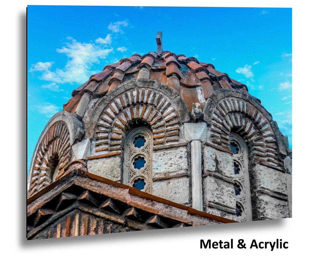 Athens Byzantine Church Dome Photography, Ancient Greek Architecture ...