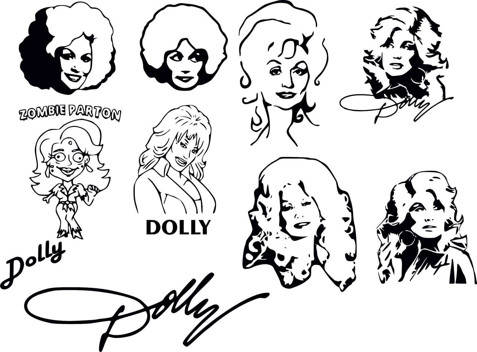 Cricut & Silhouette Files Dolly Parton Svg Women Power - Etsy