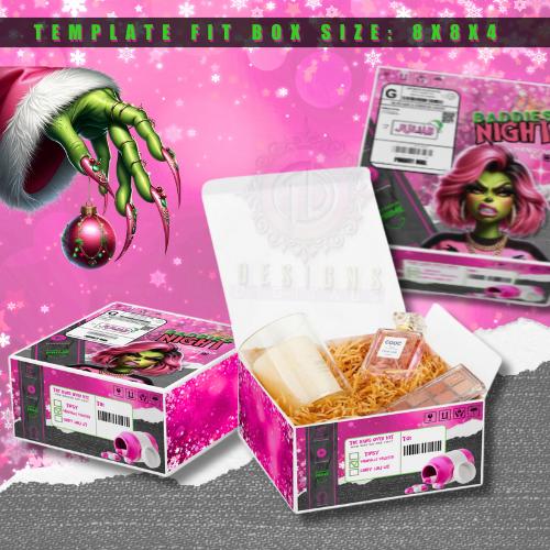 XMAS BADDIES Box CANVA Template, Editable, Christmas Eve Box, Digital ...