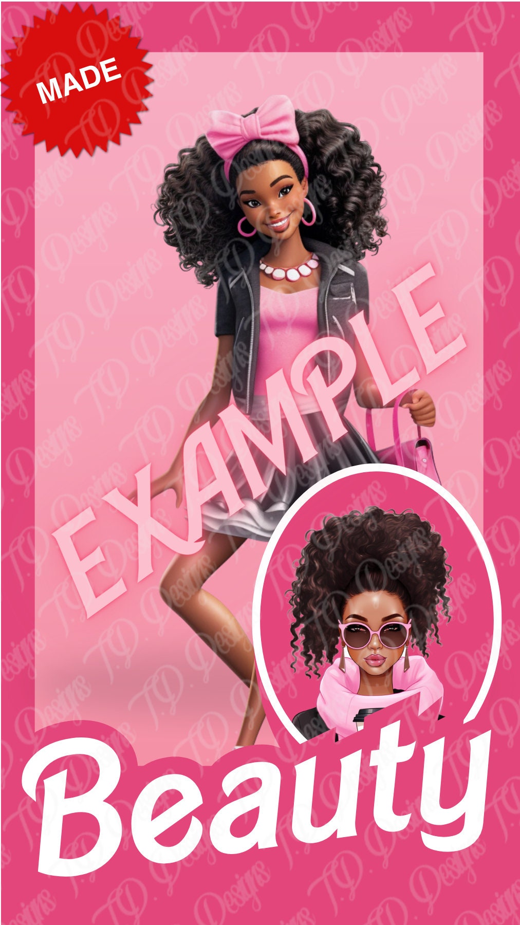 BADDIE BOX CANVA Template, Editable, Doll Box, Canva Frame, Digital ...