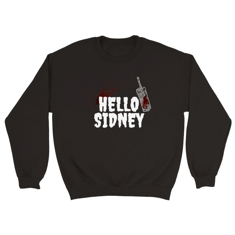 Hello Sidney Scream Movie Halloween Crewneck | Cotton | Spooky - Etsy