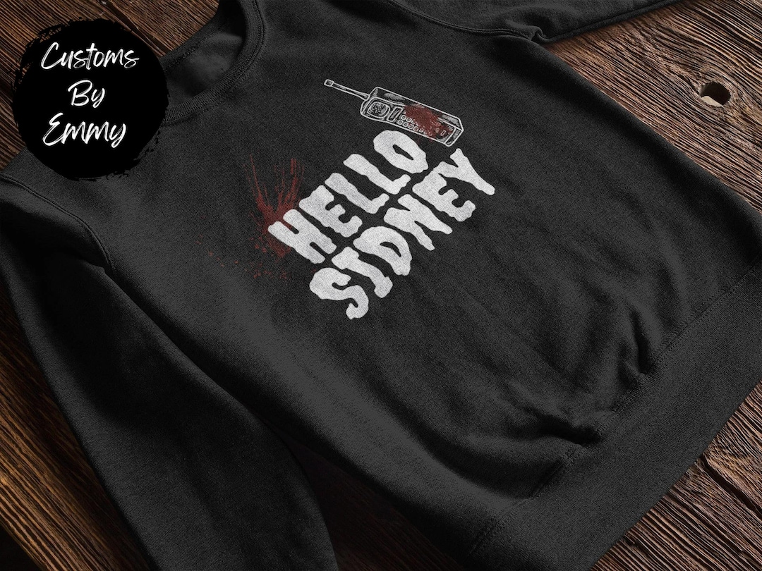 Hello Sidney Scream Movie Halloween Crewneck | Cotton | Spooky - Etsy