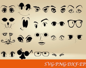 Cartoon Eyes SVG Girl Eyes SVG Comic Book Eyes SVG Eye - Etsy