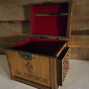 Offering/tithing/donation Box SVG Digital Design for Laser - Etsy