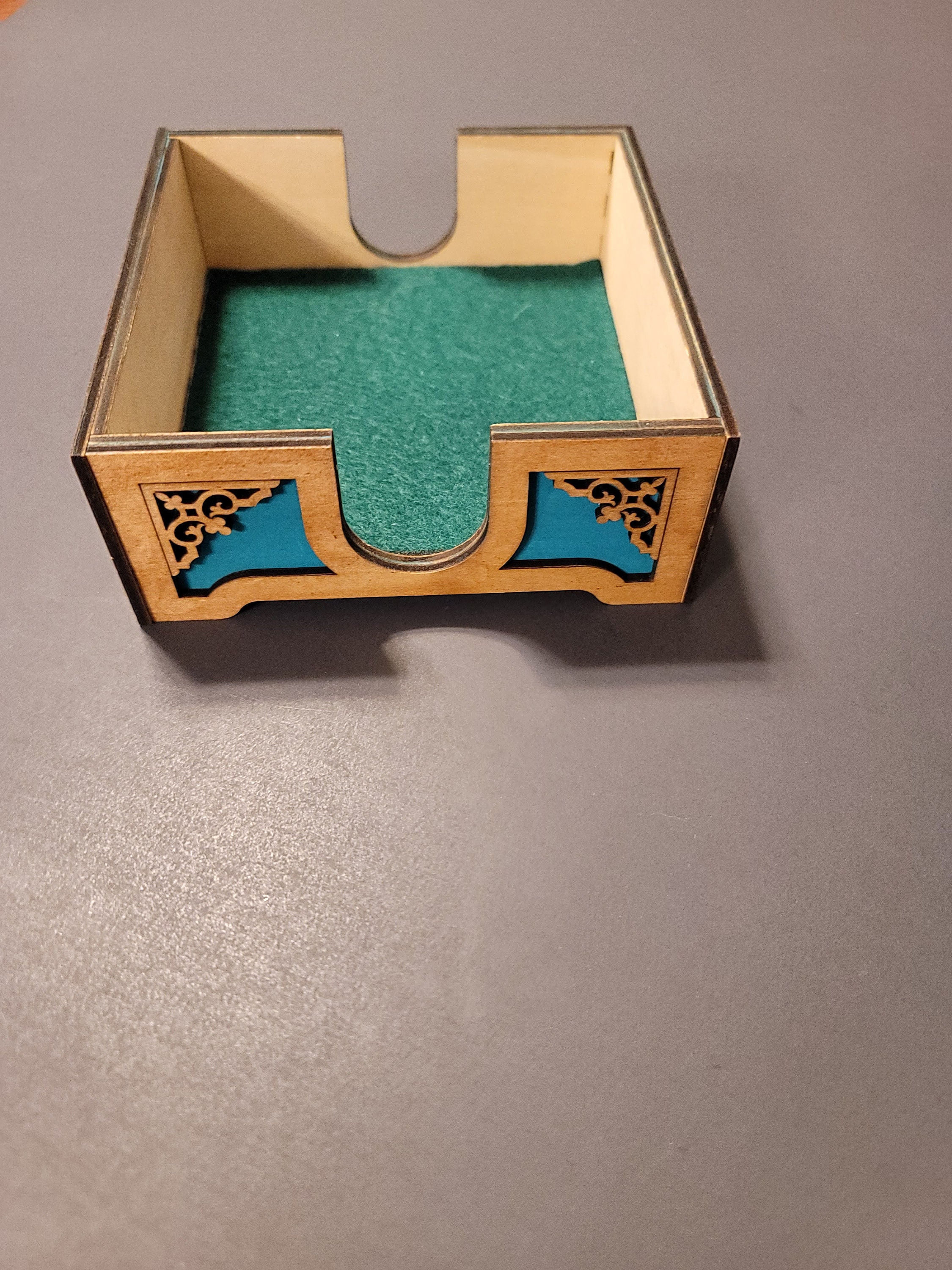 Square Laser Cut Coaster Holder for Ceramic Tile Coasters, SVG File ...