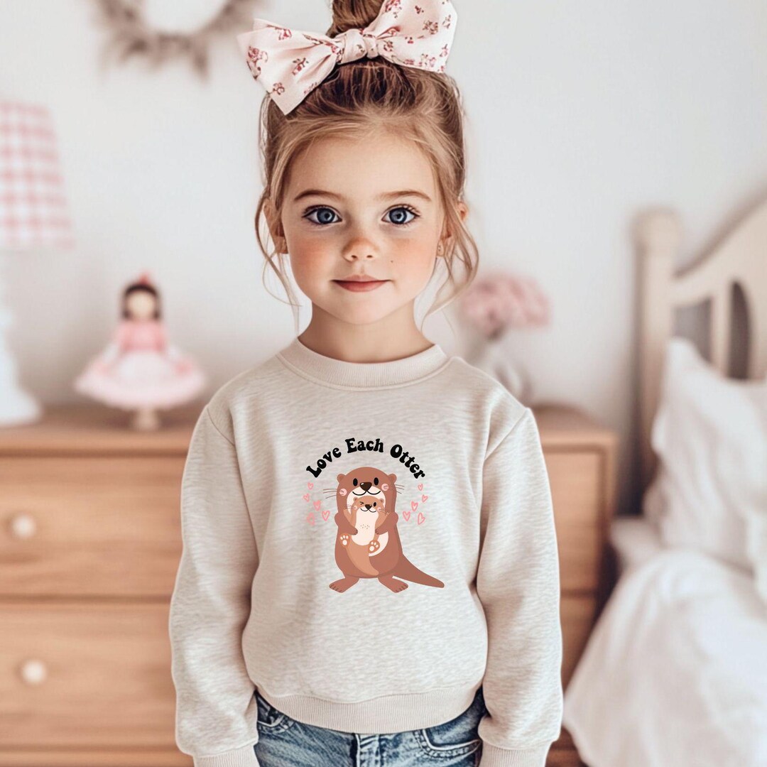 Otter Sweatshirt Hoodie Youth Toddler Adult Otter Clothes Cute Funny ...