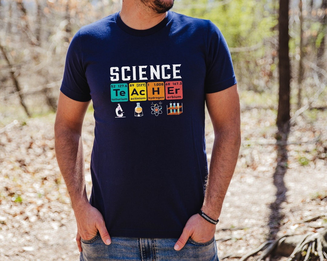Science Teacher Periodic Table Unisex T-shirt, Chemistry Physics ...