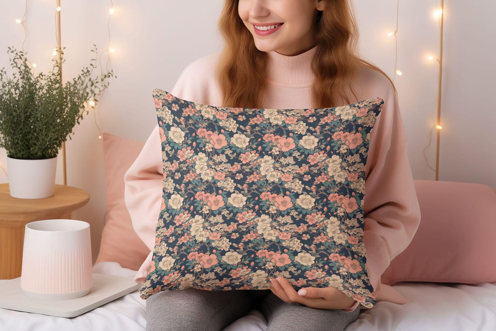 Japanese Pillows Cherry Blossom Decor Oriental Pillow Cover Cute ...