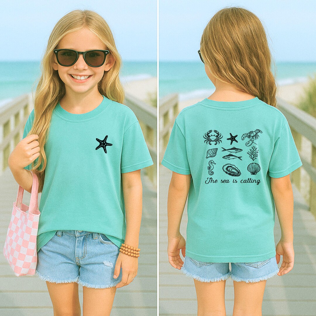 The Sea is Calling Comfort Colors® Coastal Shirts Women Youth Tween ...