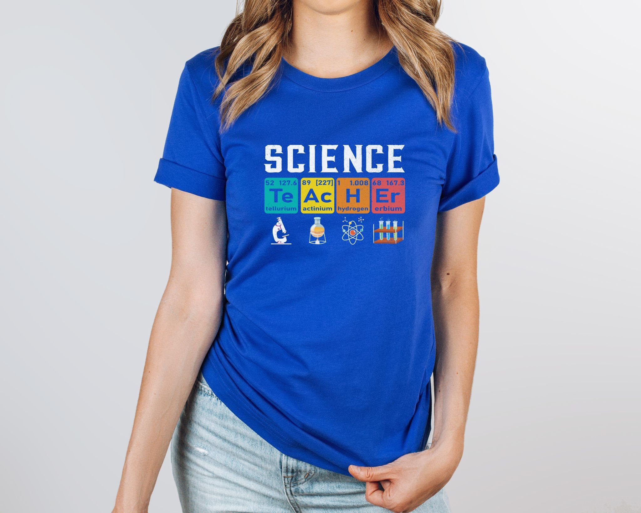 Science Teacher Periodic Table Unisex T-shirt, Chemistry Physics ...