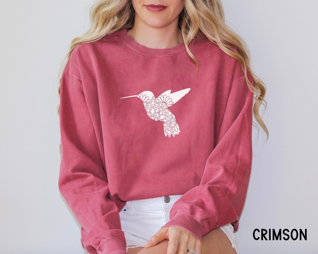 Comfort Colors® Hummingbird Mandala Sweatshirt, Cute Sweaters Aesthetic ...