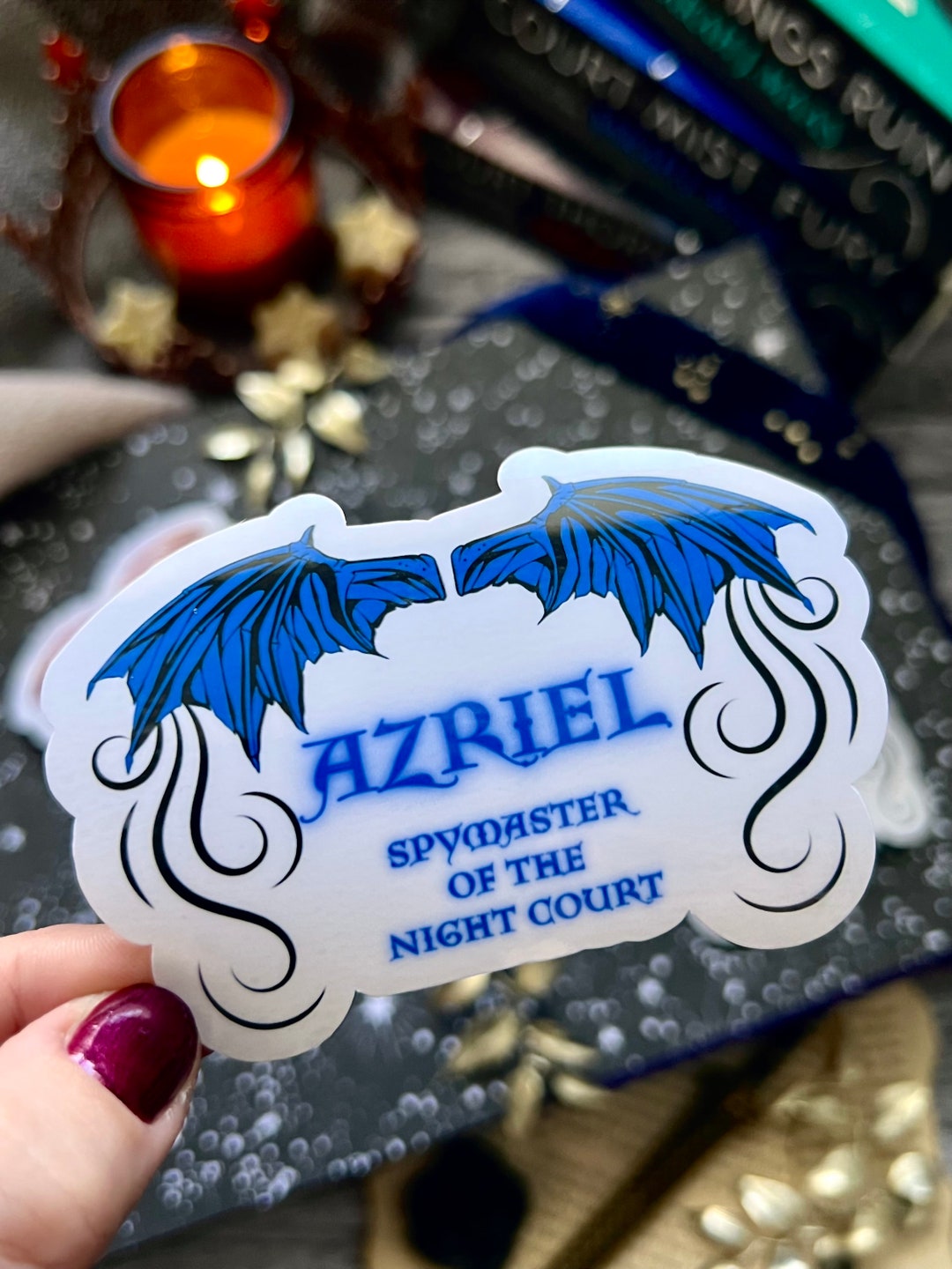 Azriel ACOTAR Sticker Officially Licensed Illyrian Warrior Shadowsinger ...