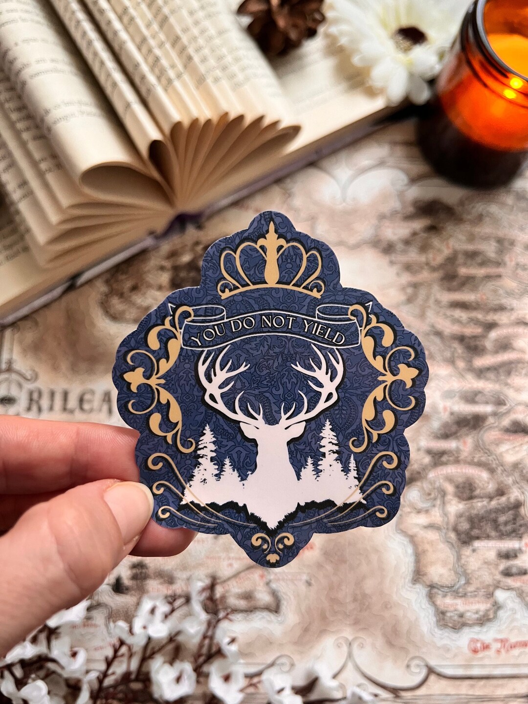 Throne of Glass Sticker: You Do Not Yield, Waterproof Vinyl - Etsy UK