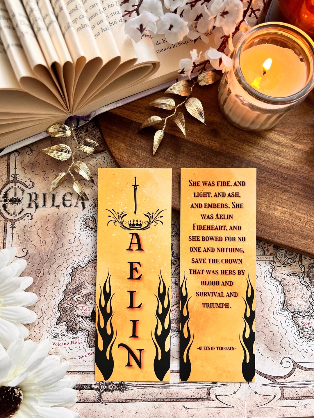 Aelin-throne of Glass L Officially Licensed Bookmark | Queen of ...