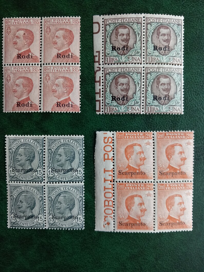 Postage Stamps Italian Occupation of the Dodecanese 1919-1924 - Etsy