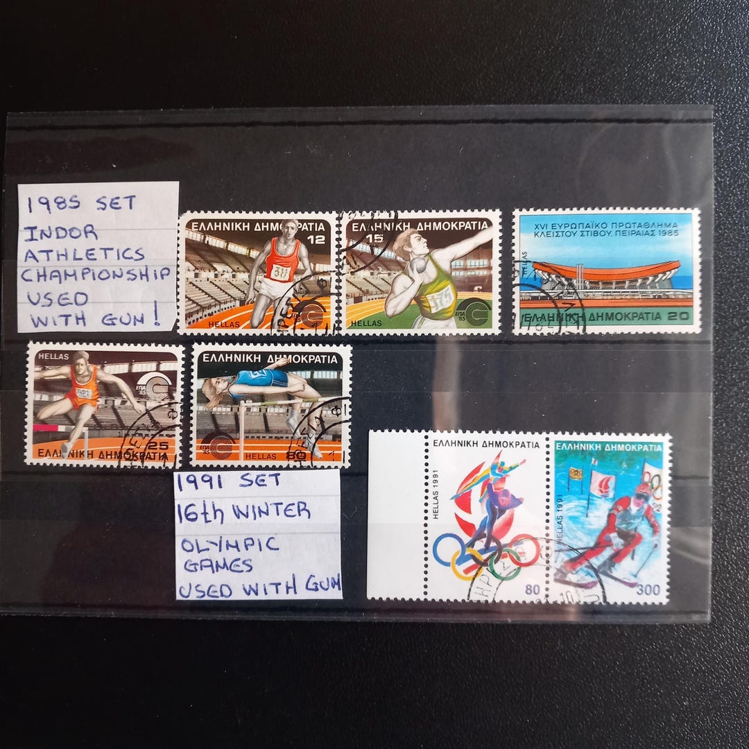 24 Complete Sets of Stamps From Greece - Etsy
