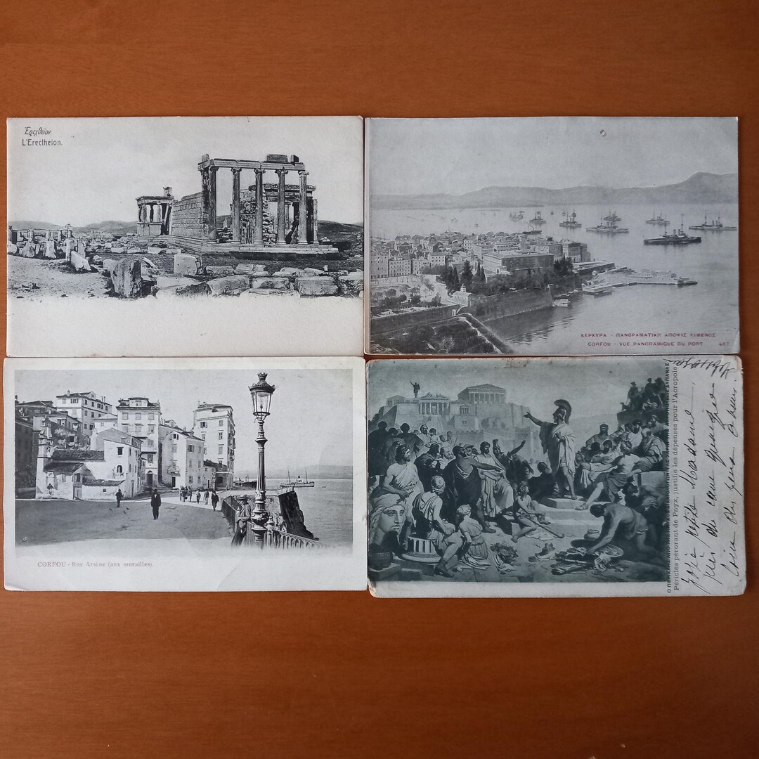 Old and Rare Postcards From Greece - Etsy
