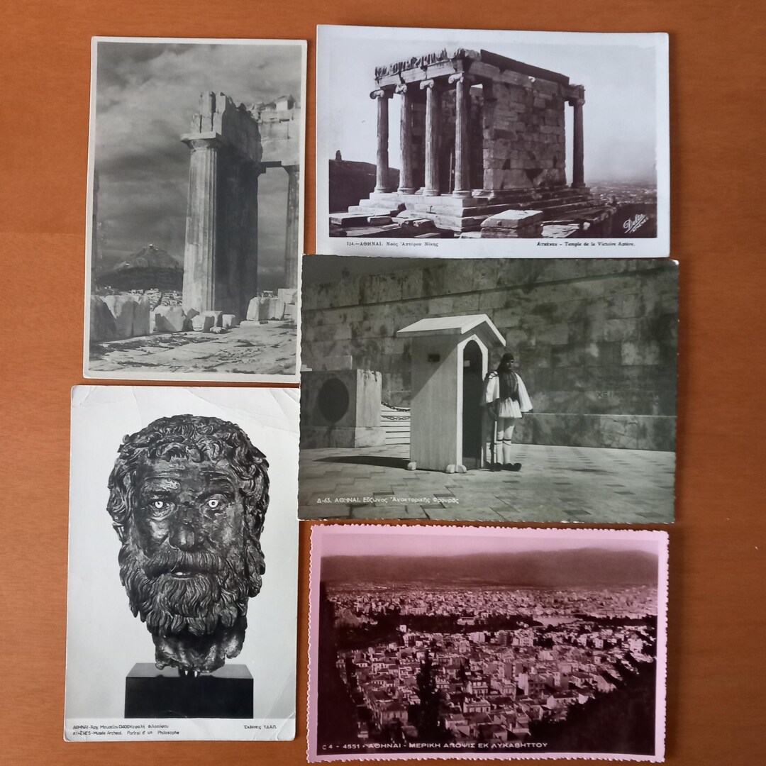 Old and Rare Postcards From Athens - Etsy