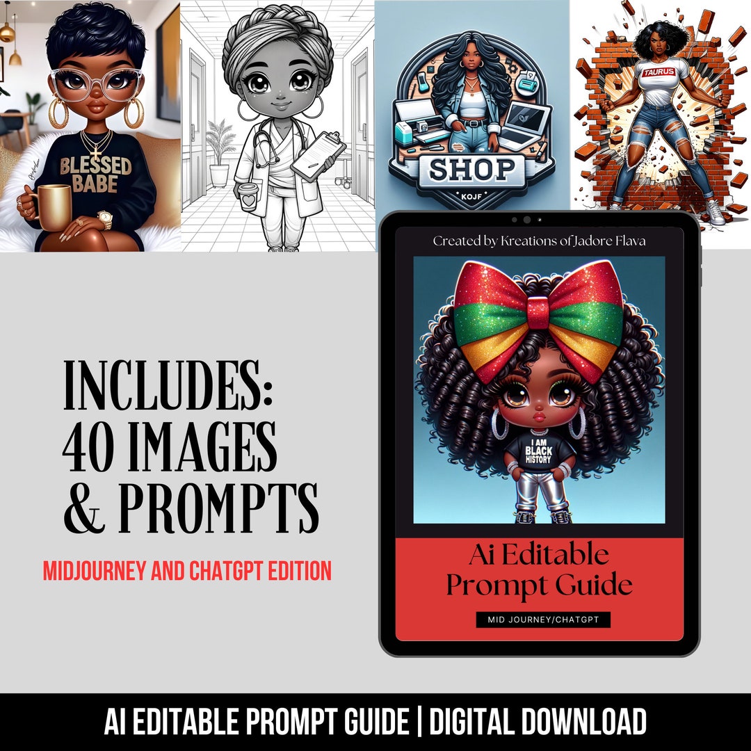 Ai Digital Prompt Guide, Ai Art & Design Prompts, Instant Download ...