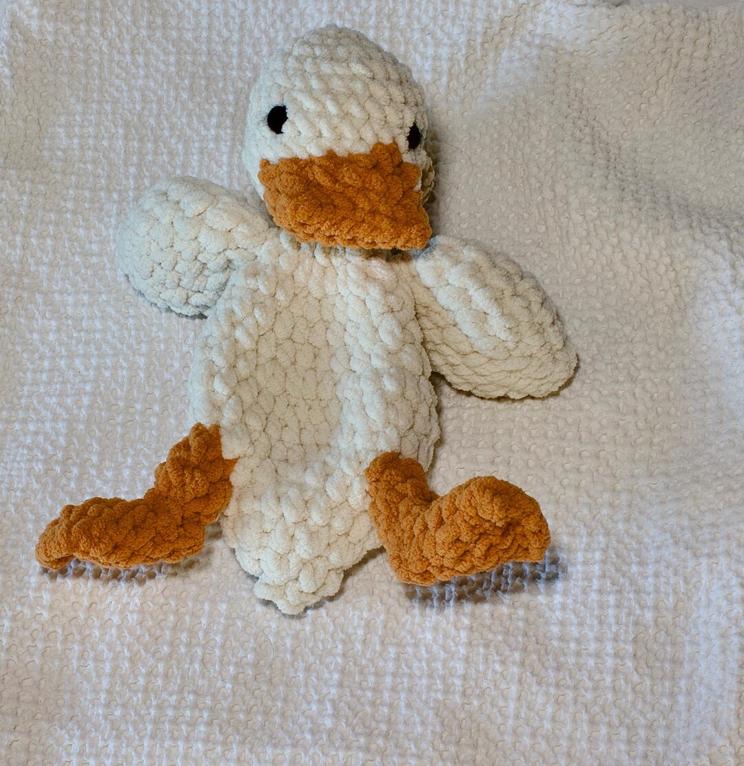 Waddles the Crocheted Duck Snuggler - Handmade Toy - Etsy