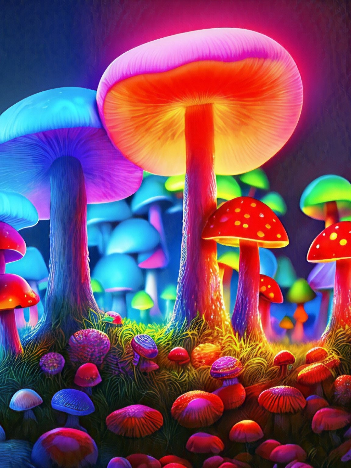 Colorful Shroom Art