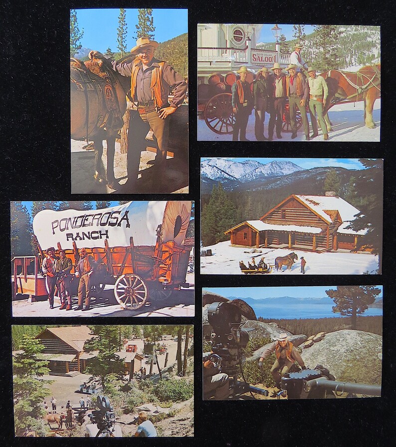 LOT of Six 6 bonanza TV Series Photo Postcards C.1960s - Etsy