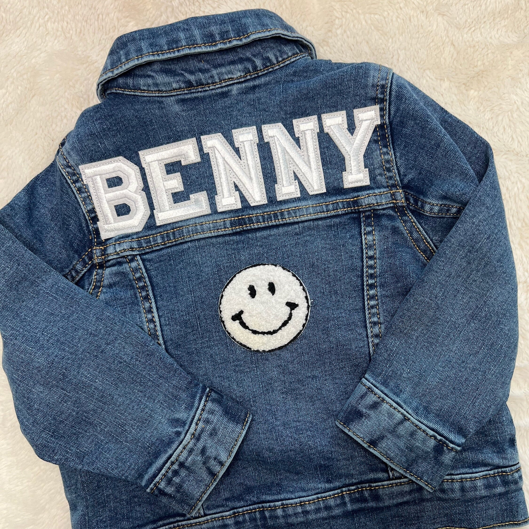 Personalized Denim Jacket With Patches for Babies Toddlers - Etsy