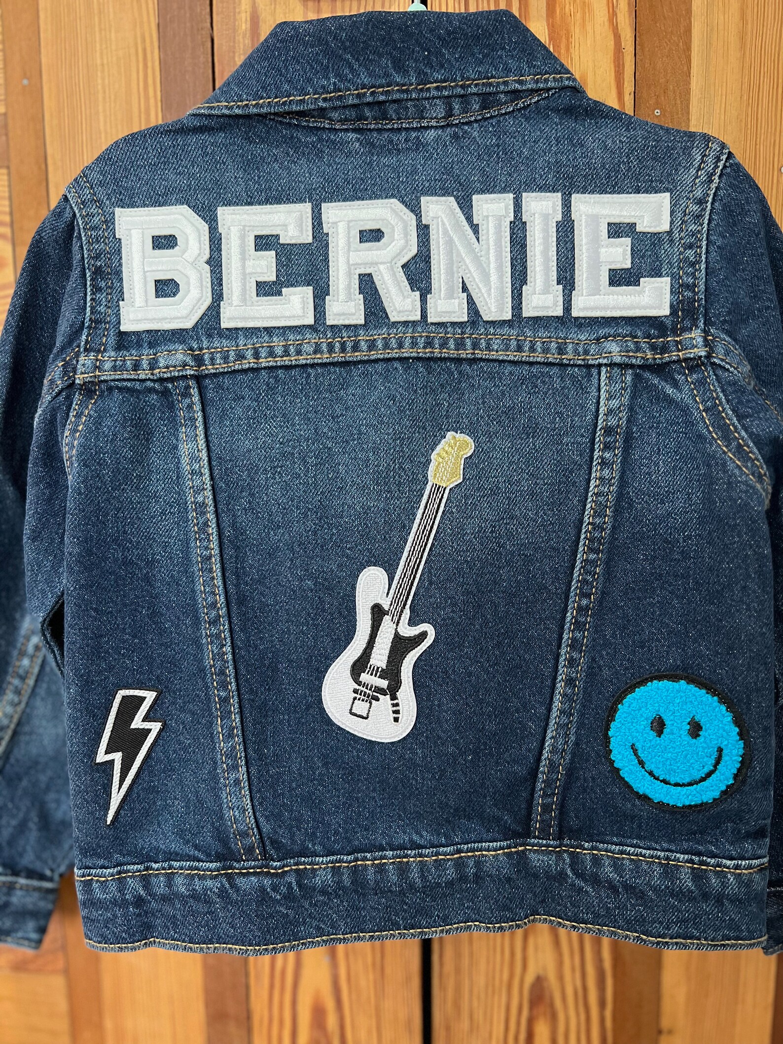 Personalized Denim Jacket With Patches for Babies Toddlers - Etsy