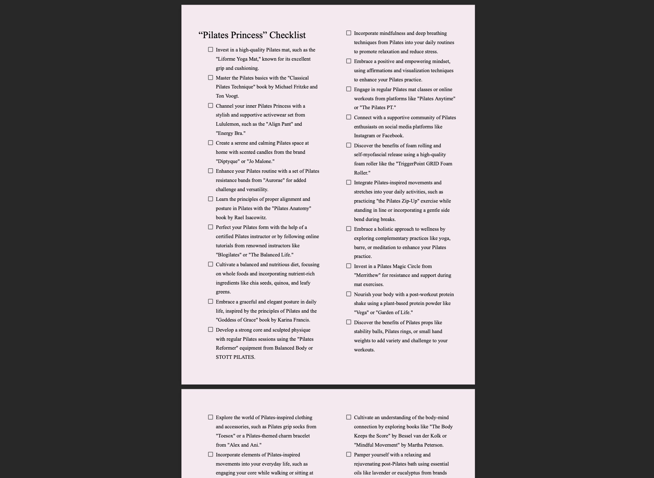 100 Pink Pilates Princess Checklist, Aesthetic Tiktok Lifestyle ...