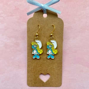 Smurf Inspired Earrings. Assorted Smurf Earrings. Cartoon Character ...