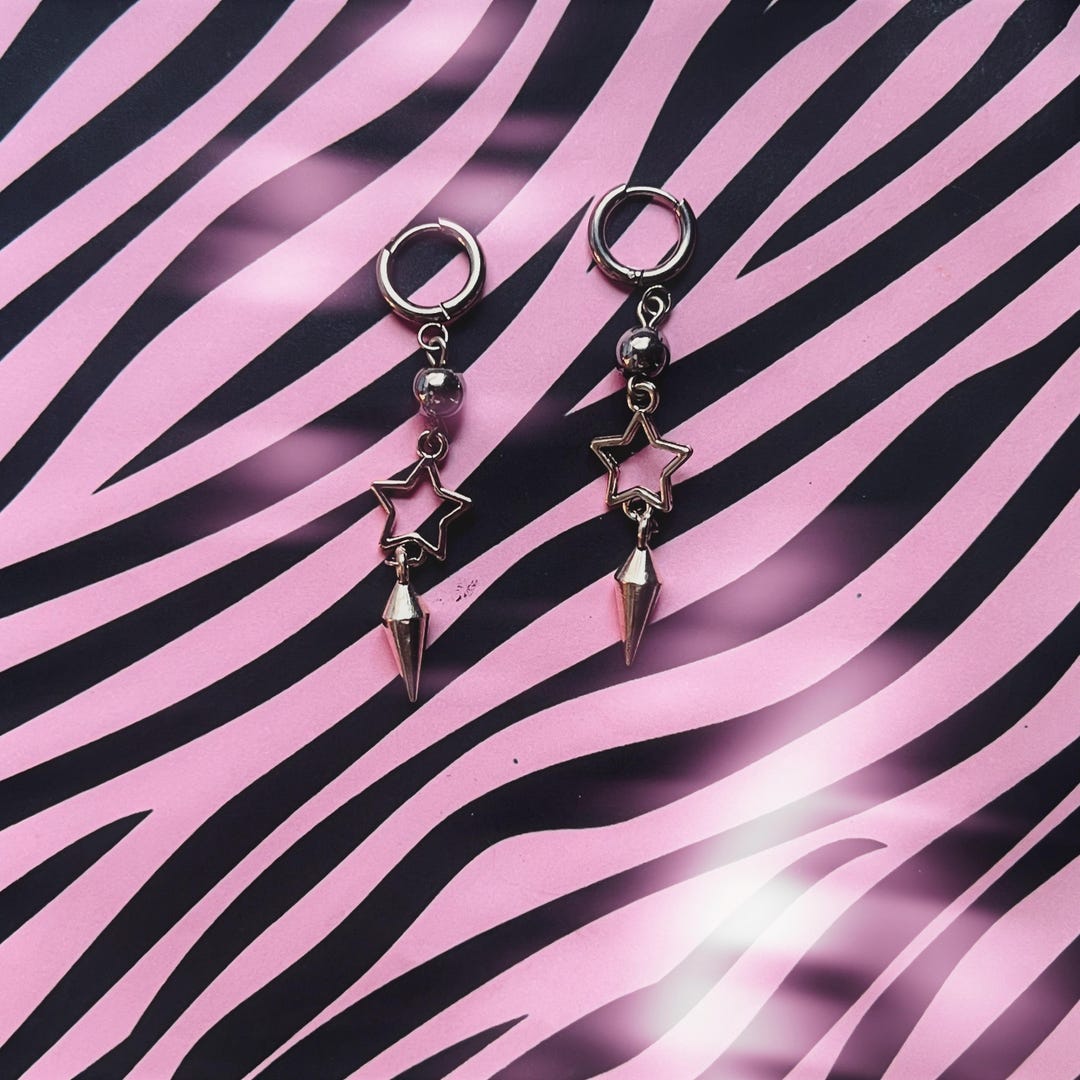 The “jwoww” Earrings | 2000s Star Inspired Spike Handmade Earrings ...