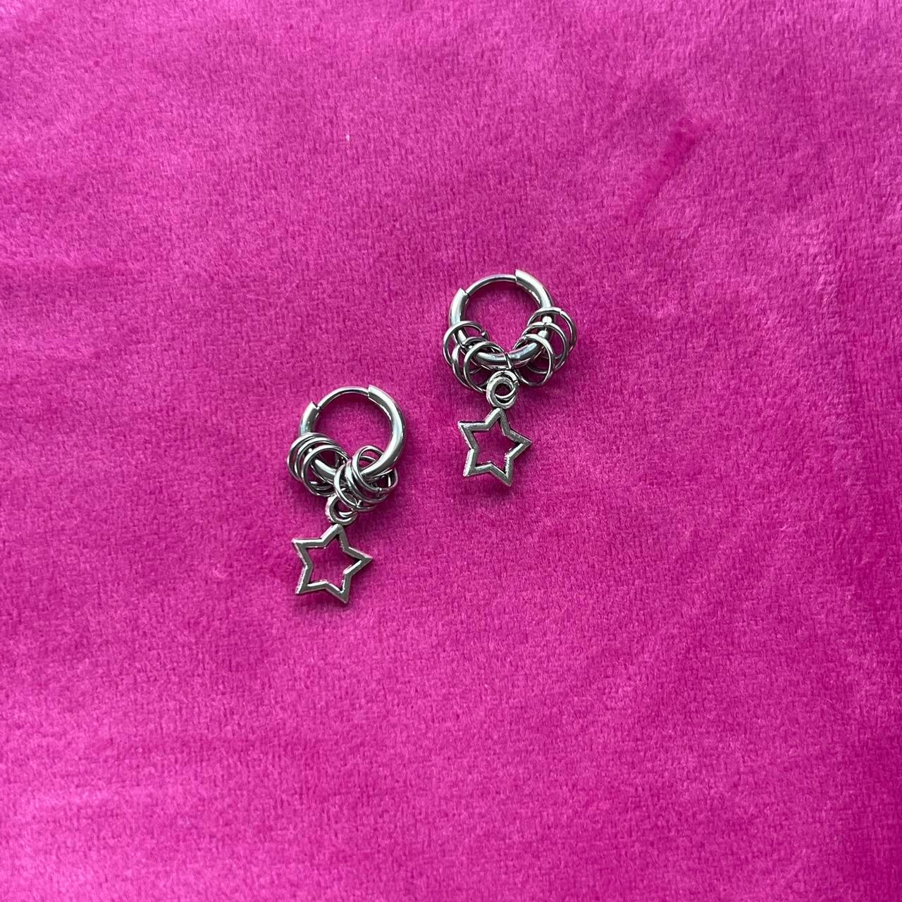 The “2005” Earrings | 2000s Grunge Silver Star Handmade Earrings ...