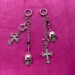 The “kesha” Earrings | the Ultimate 2000s Mcbling Earrings With Skulls ...