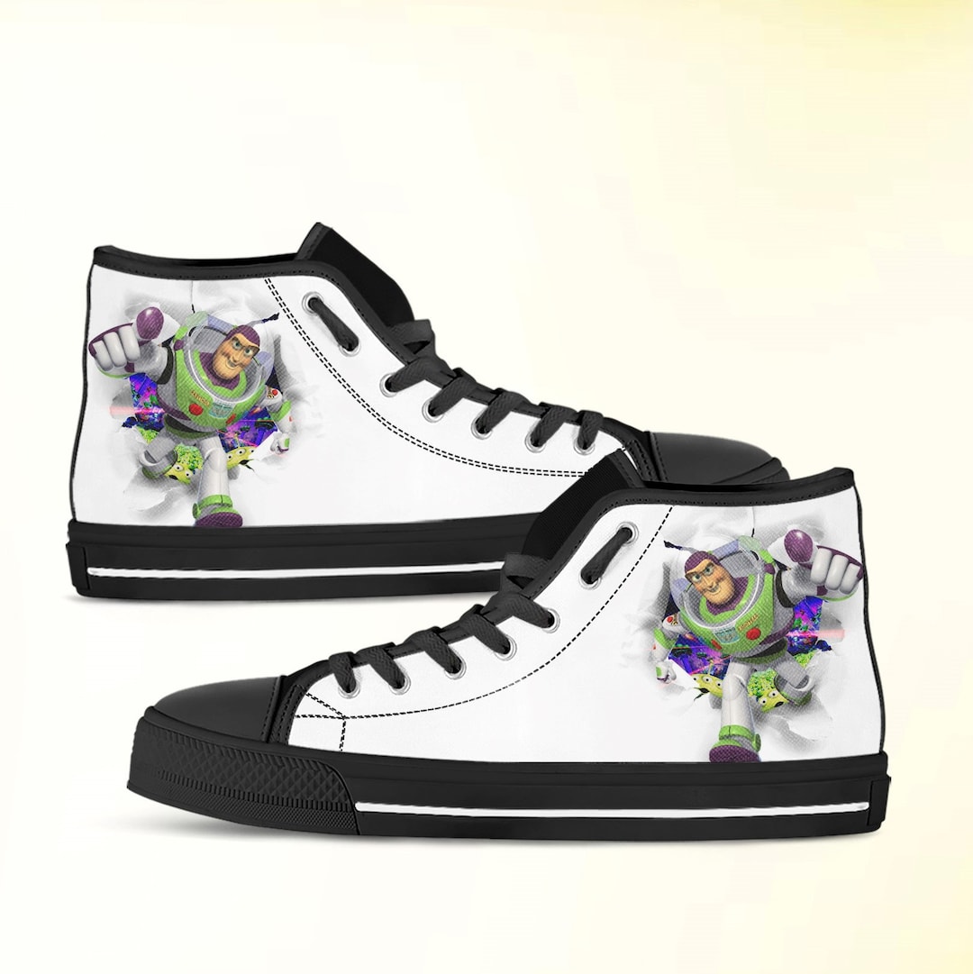Toy Story Shoes Buzz Lightyear High Top Sneakers. Birthday - Etsy