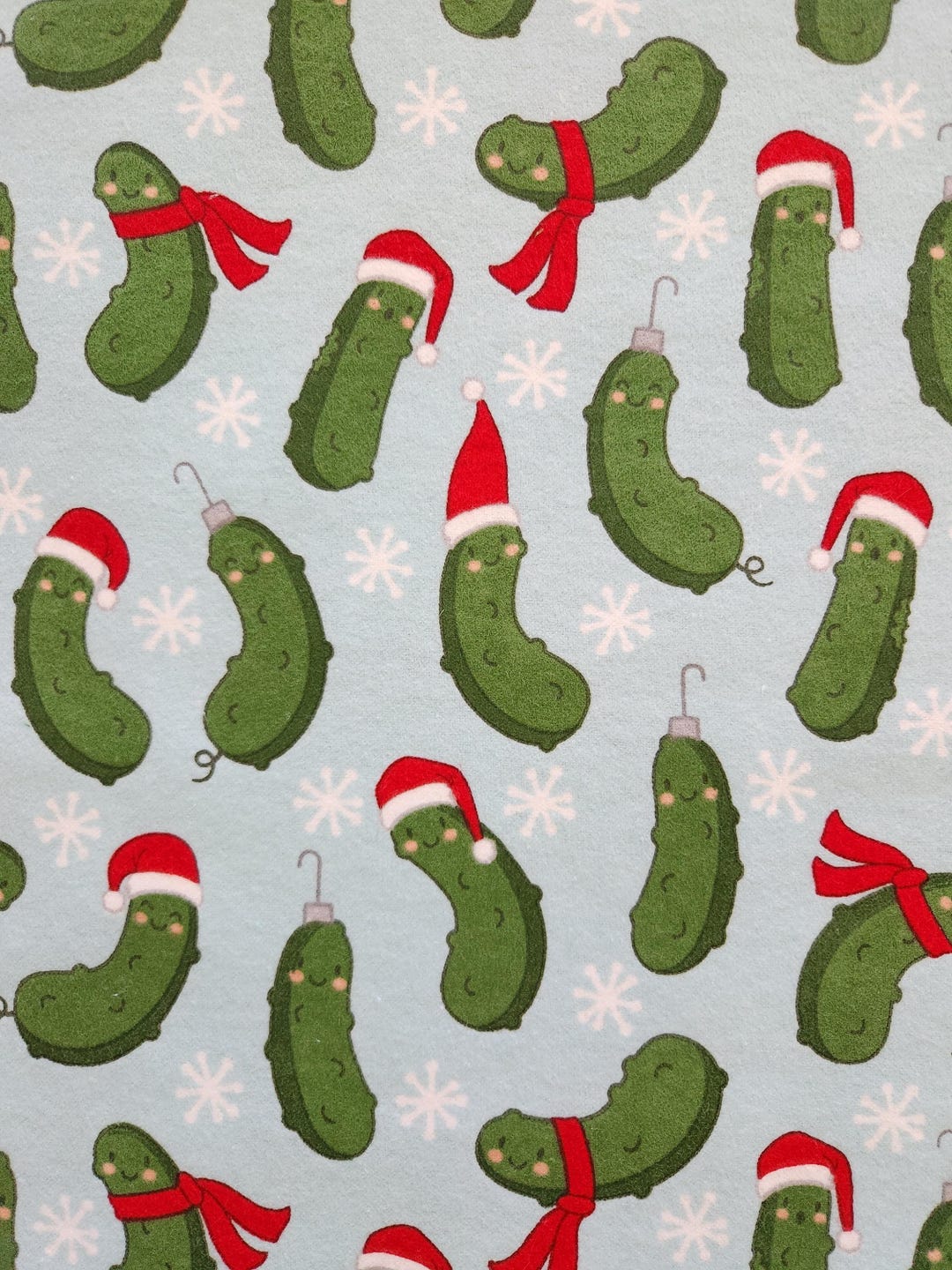 Christmas Pickle Pajamas-holiday Pickle-winter Cotton Sleepwear-german Tradition-handmade ...