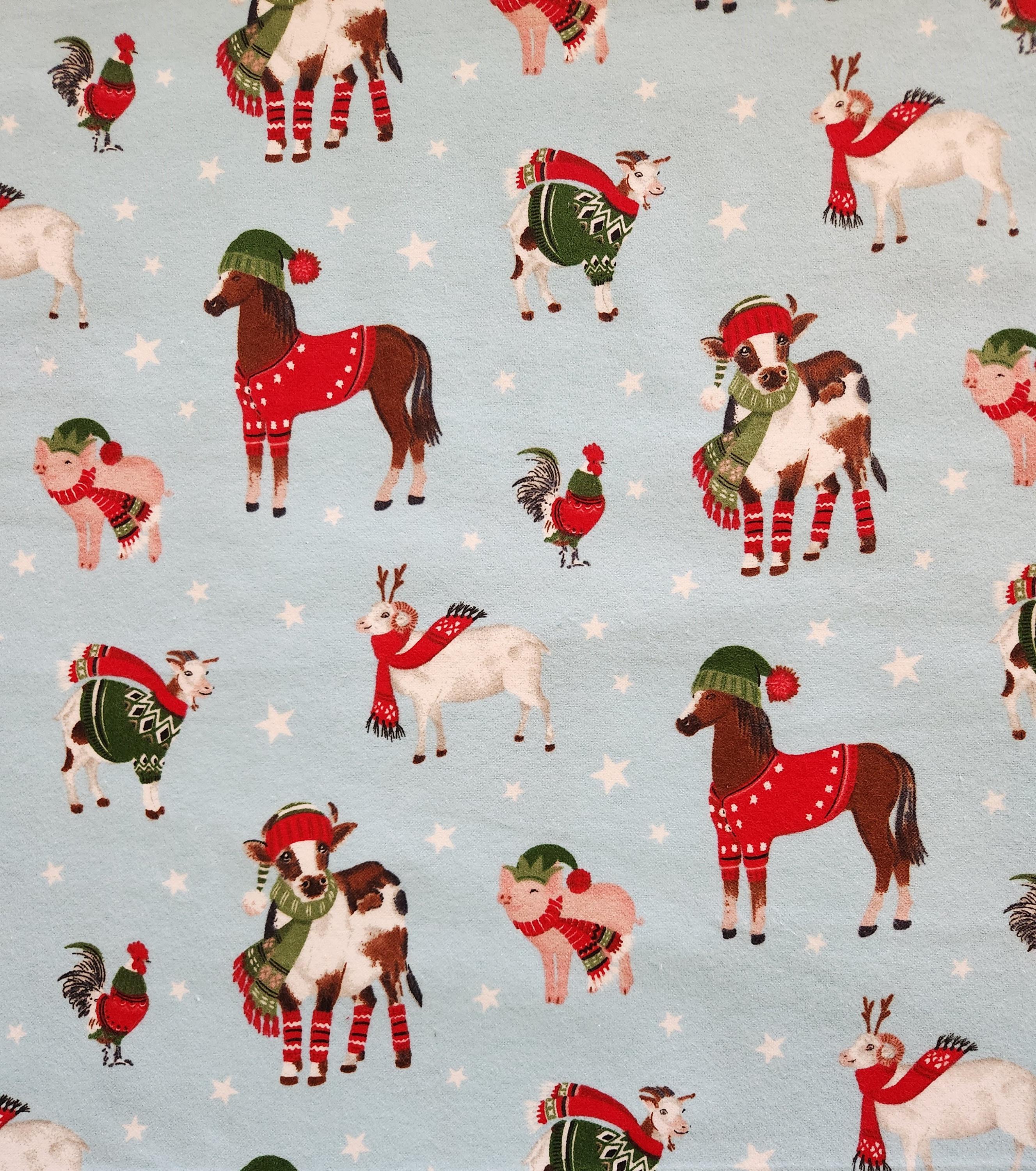 Farm Animal Pajamas-pigs in Sweaters-goat Winter Clothing-chicken ...