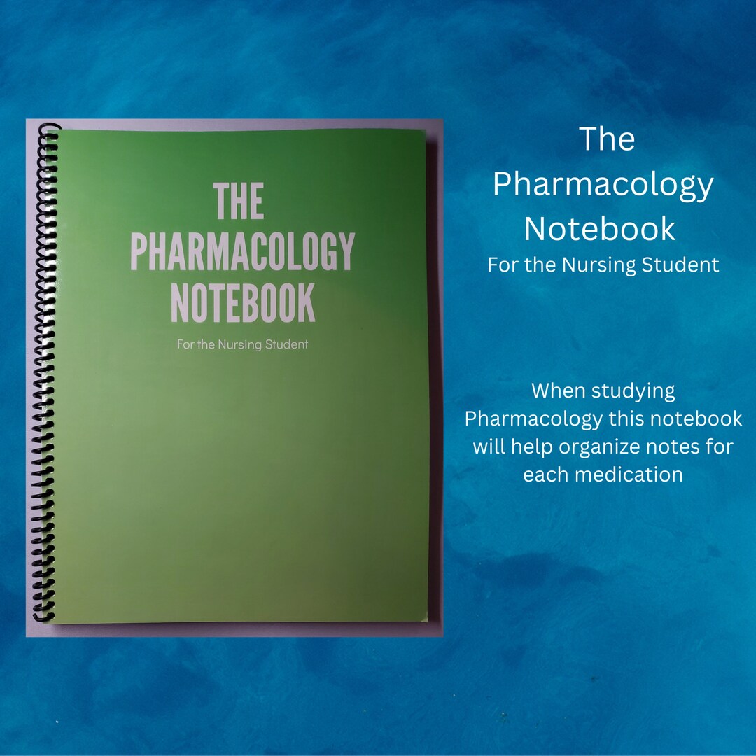 The Pharmacology Notebook for the Nursing Student - Etsy