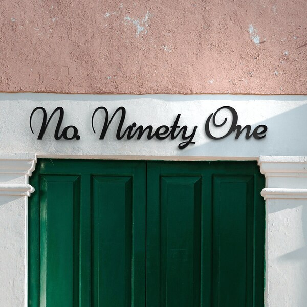 Cursive House Numbers - Etsy