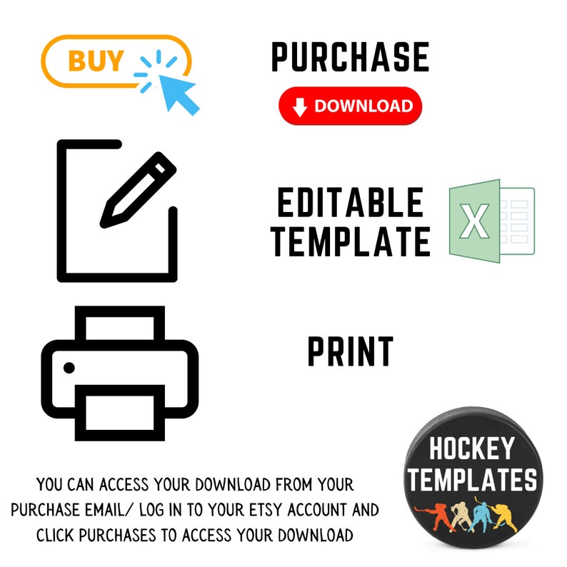 Hockey Score Sheet Template, Team Roster, Player Management, Spare List ...