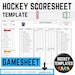 Hockey Score Sheet Template, Team Roster, Player Management, Spare List ...
