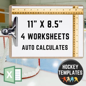 Hockey Score Sheet Template, Team Roster, Player Management, Spare List ...