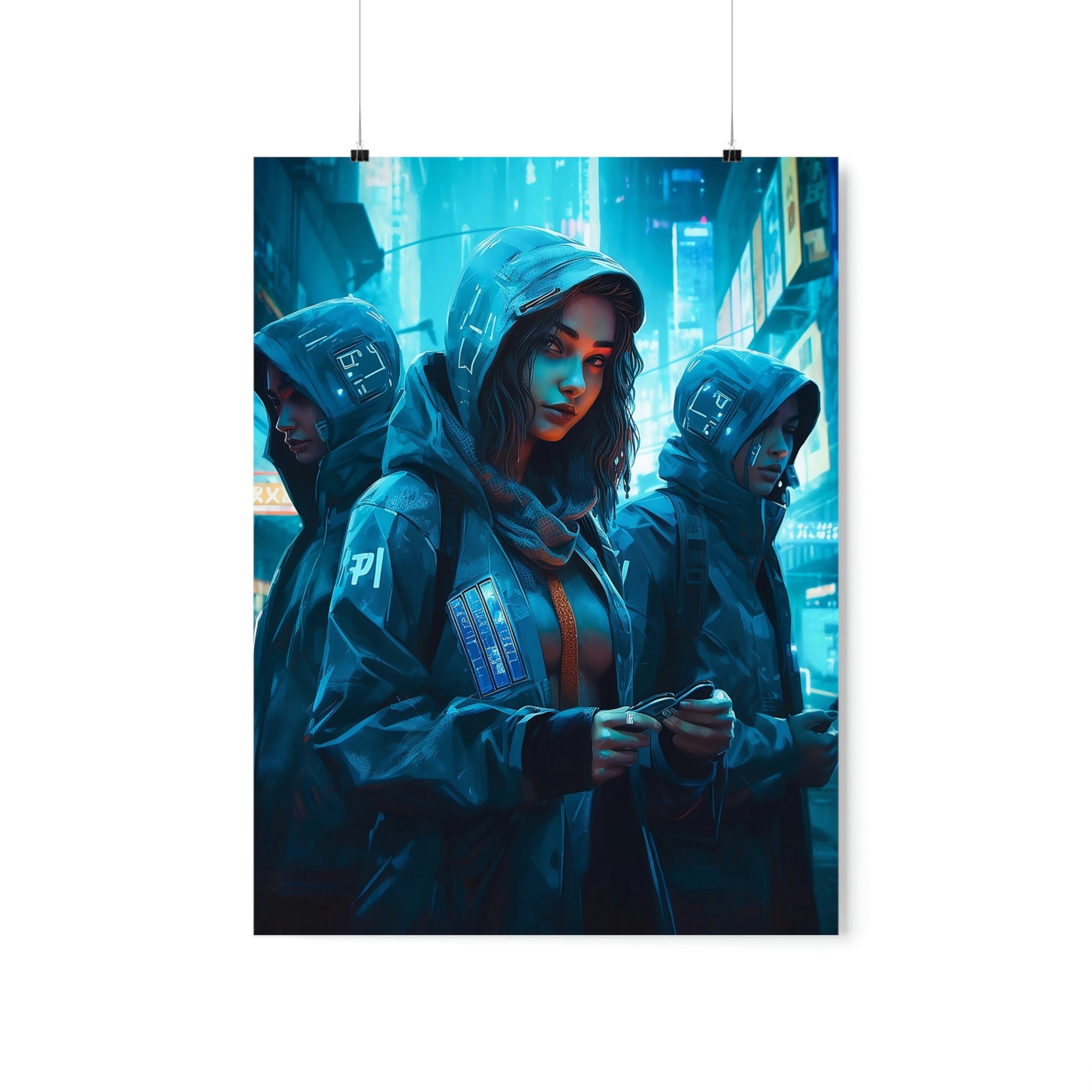 Cyberpunk Anime Wall Art, Anime Art, Cyberpunk Anime - Etsy