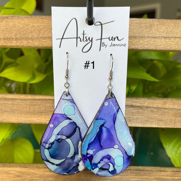 Alcohol Ink Jewelry - Etsy