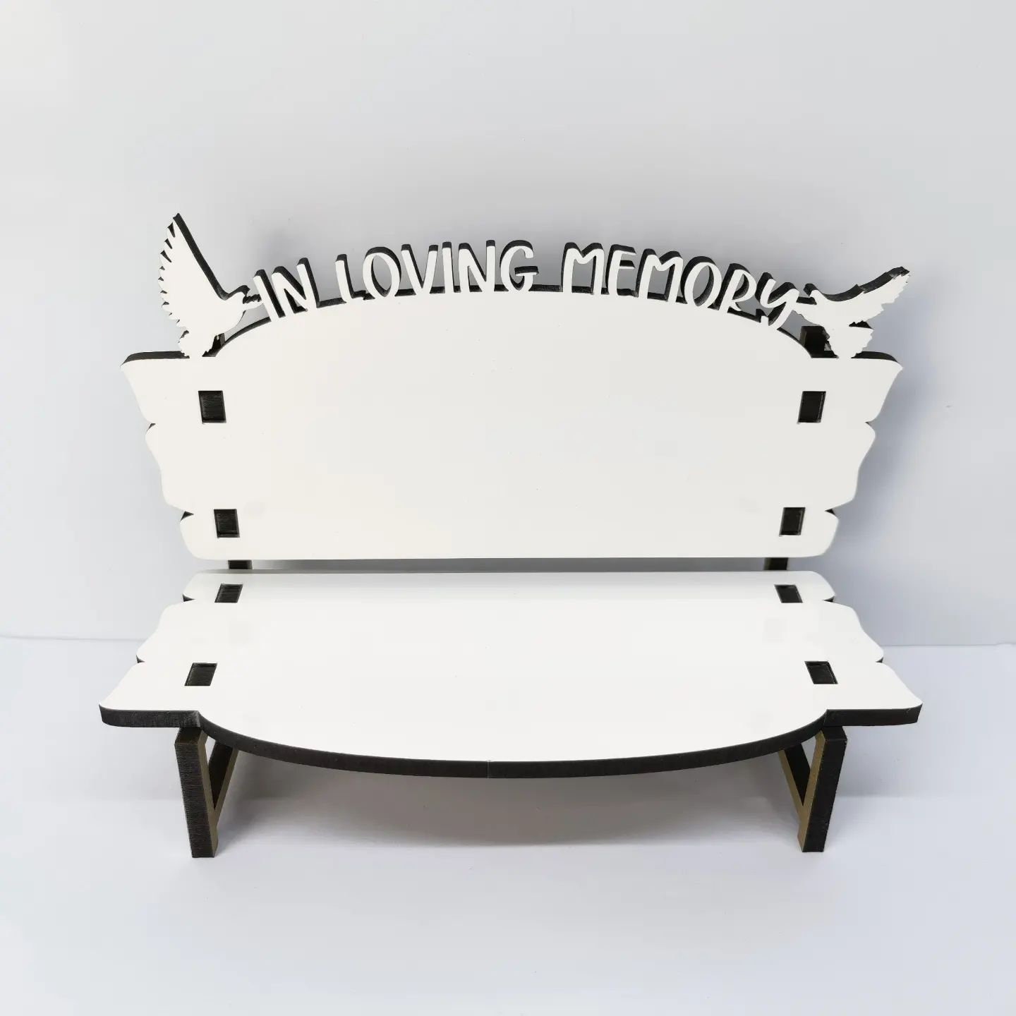 In Loving Memory Sublimation Bench With Doves - Etsy